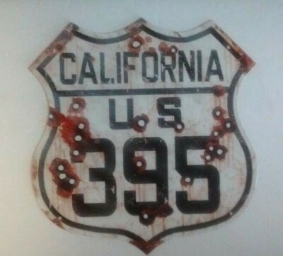 California Shield Aged Look US 395 Home Shop Office Decor | eBay