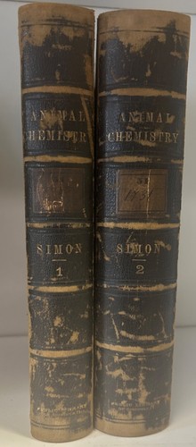 Animal Chemistry Sydenham Society 2 vol.set, 1845-46 by Simon - London ...