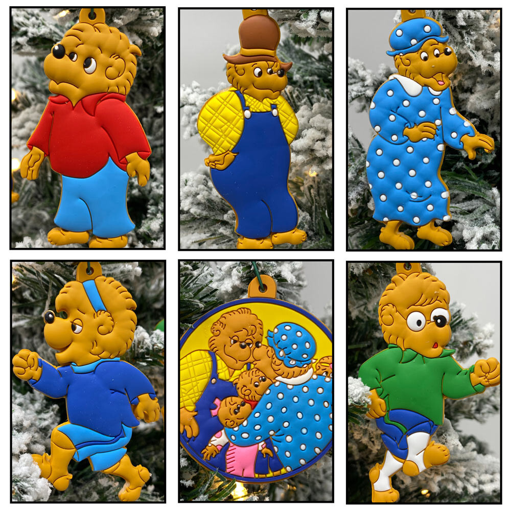 Berenstain Bears 6 Piece Christmas Holiday Ornament Set - Brand New | eBay