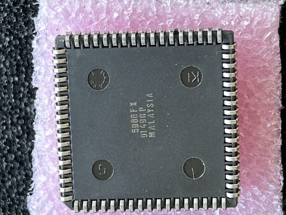 AMD INTEL N80C286-12 CPU Intel 80286 CMOS Version Processor LCC 12MHz ...