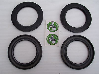 LAND ROVER SERIES 2 / 3 HUB OIL SEAL SET - NEW HUB SEALS X 4 UPTO 1980 ...