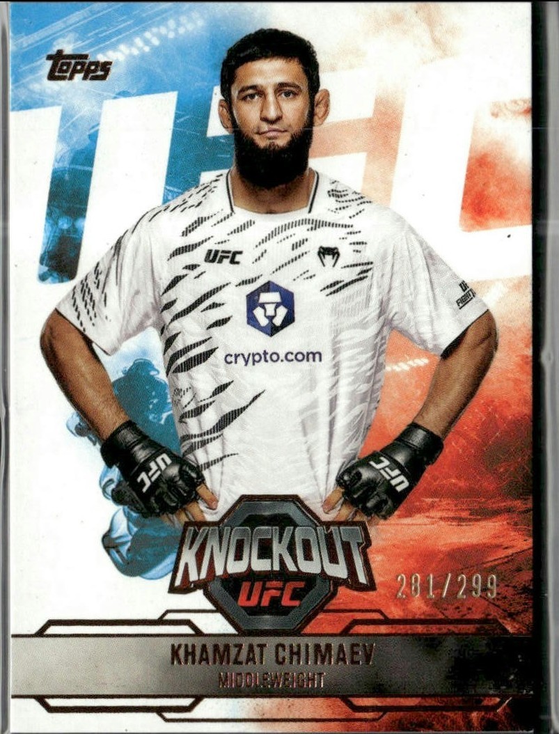 2025 Topps Ufc Knockout - Khamzat Chimaev #50 Bronze /299 for sale ...