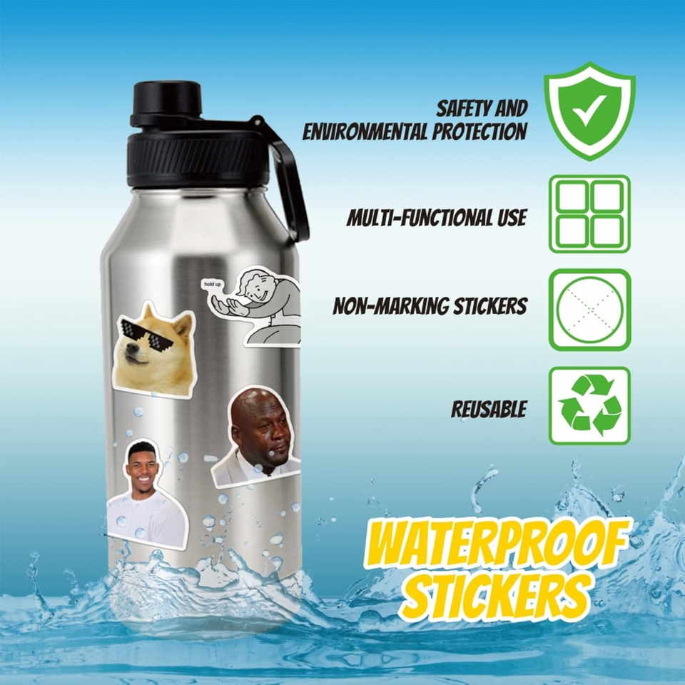 306Pcs Funny Meme Vinyl Stickers Pack, Large Bulk Sticker for Laptop ...