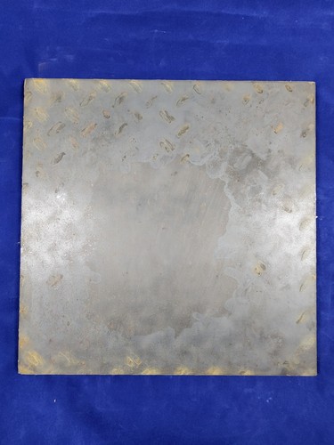 1/4" Diamond Plate Steel 12" x 12" Square Sheet- High-Def Plasma Cut ...