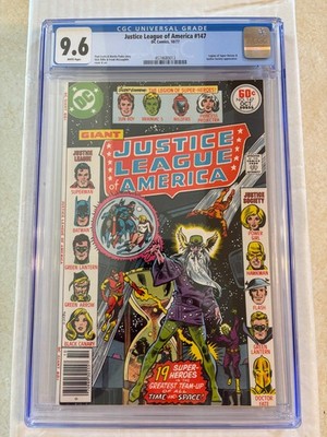 Justice League Of America #147 CGC 9.6 WT DC 1977 Superman Batman JLA ...