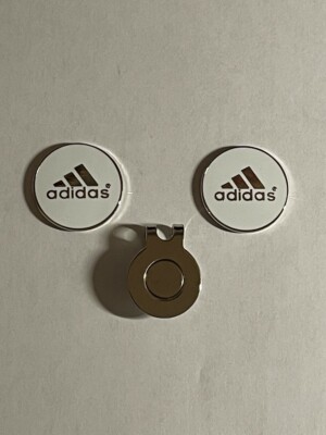 (2) ADIDAS 1" Coin Style Golf Markers W/BONUS HAT CLIP - A Great Deal ...