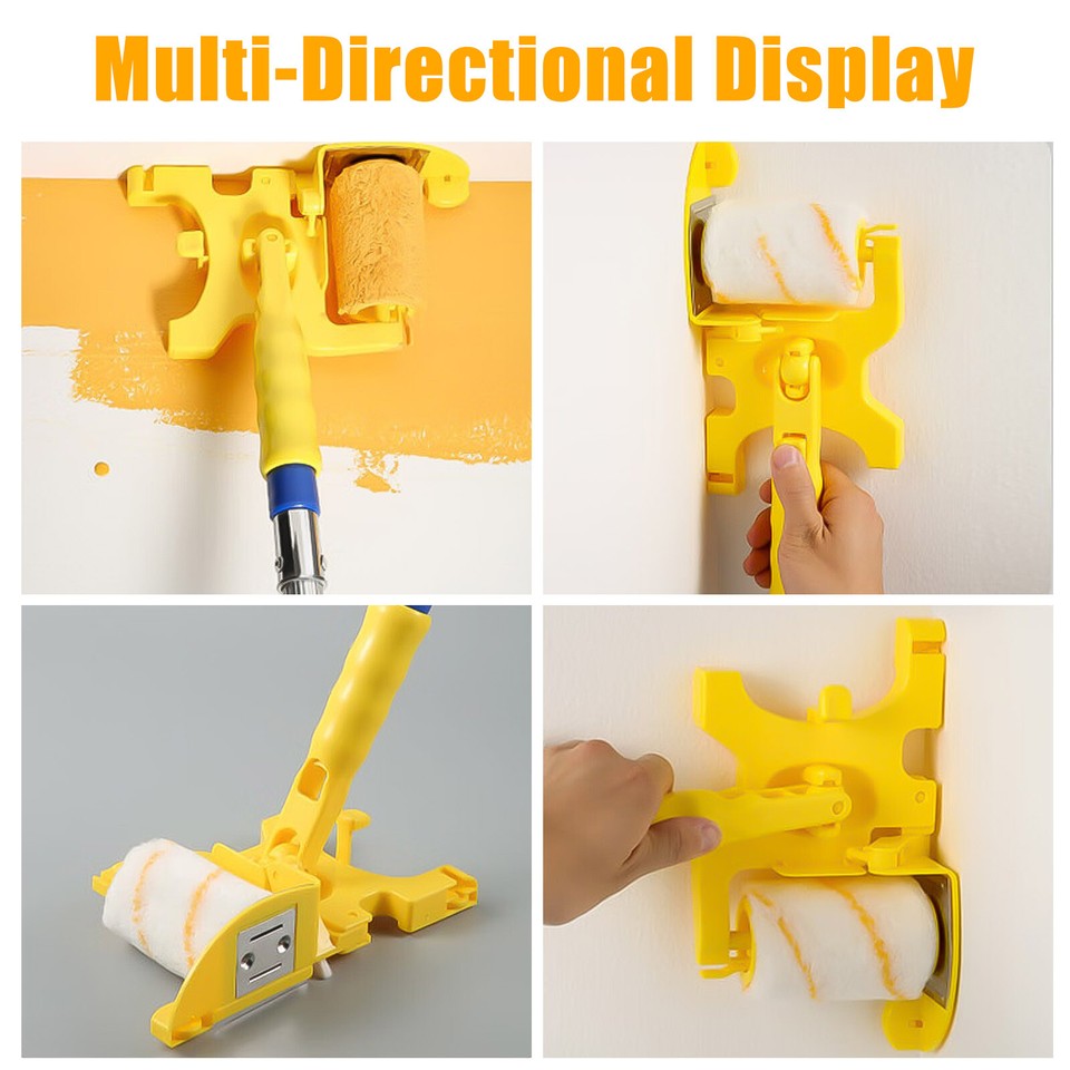 2Pcs Clean-Cut Paint Edger Roller Brush Safe Tool for Room Corner Wall ...