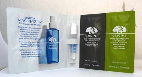Origins Mini Mask Set - Clear Improvement 3ml,Drink-Up Intensive 3ml ...