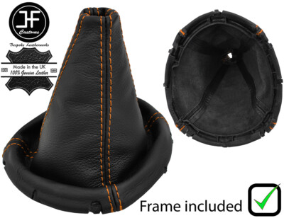 ORANGE STITCH LEATHER SHIFT BOOT+PLASTIC FRAME FOR LEXUS IS200 IS300 ...