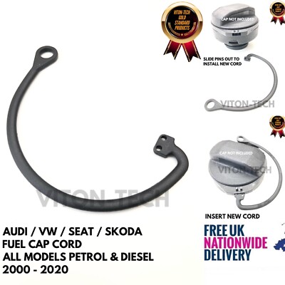 Audi VW Fuel Cap Retaining Strap Tether Cord VW AUDI SEAT Skoda Fuel ...