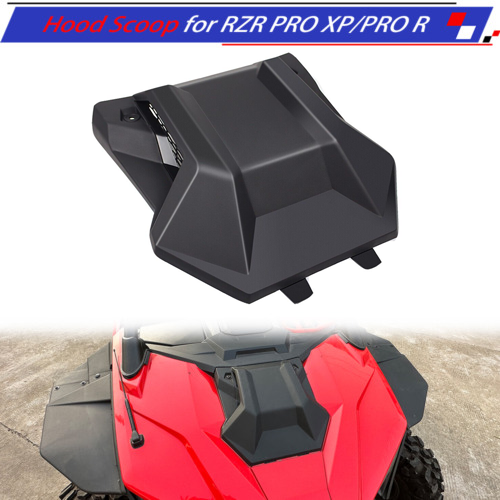 Black Turbo Hood Scoop Compatible with Polaris RZR PRO XP/PRO R/Turbo R ...