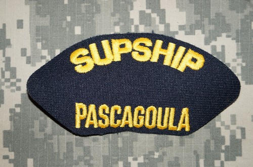 NEW RARE US Navy USS SUPSHIP Pascagoula Embroidered Cap Military Patch ...