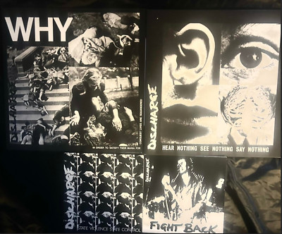 punk rock vinyl records lot, discharge, punk rock records , uk82 vinyl ...