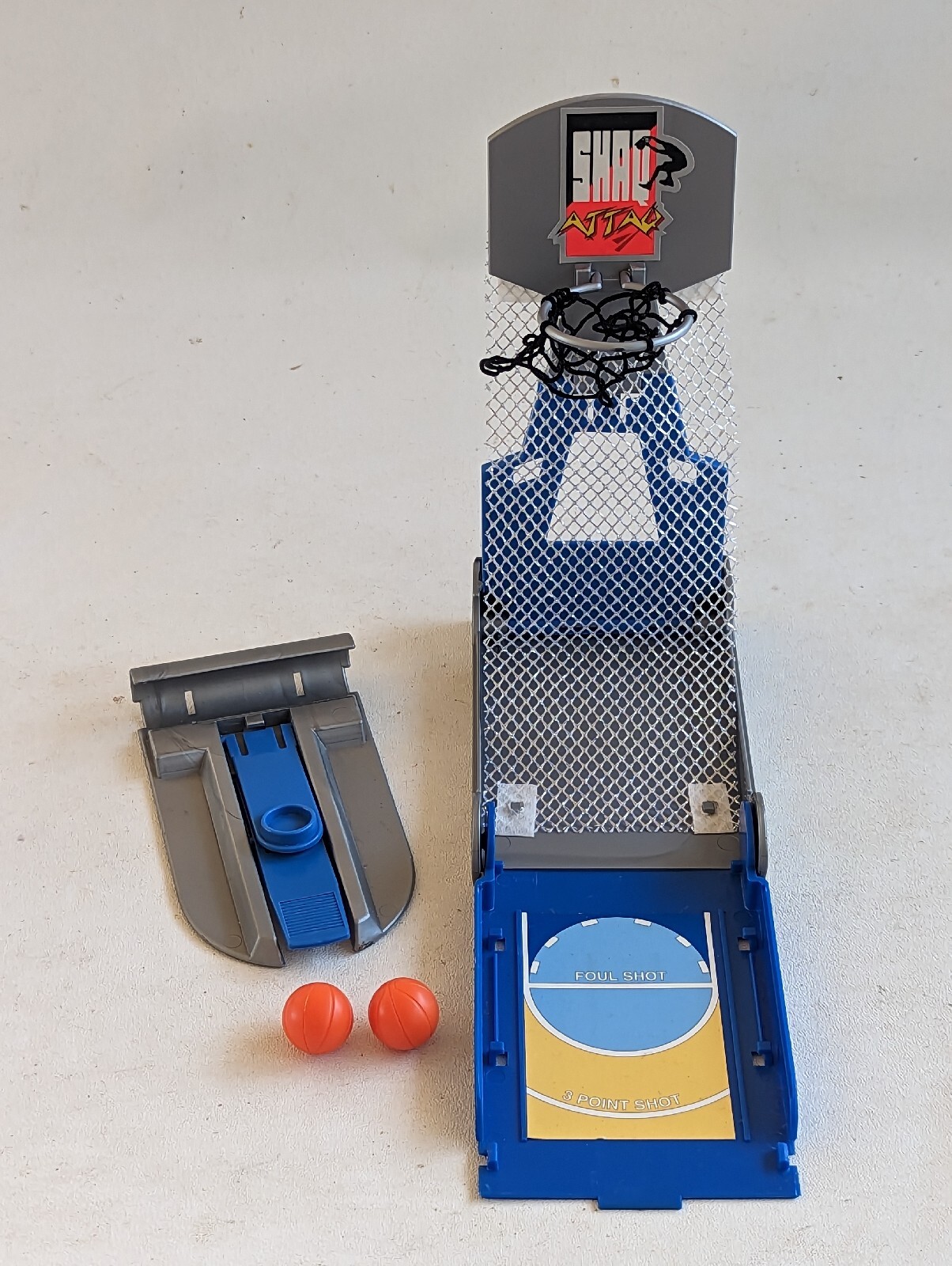 VINTAGE SHAQ ATTAQ ATTACK POCKETSHOT TOY BASKETBALL GAME 1993 KENNER ...