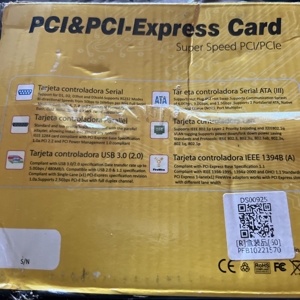 New PCI&PCI-Express Card Super Speed PCI/PCIe | eBay