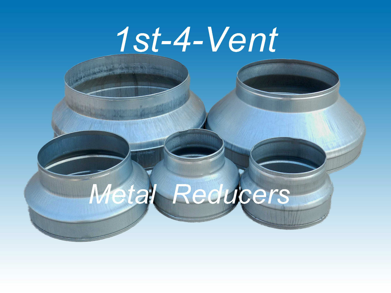 3" 4" 5" 6" 7"160mm 8" 9" 10" 12" Metal Ducting Reducer Hydroponic ...