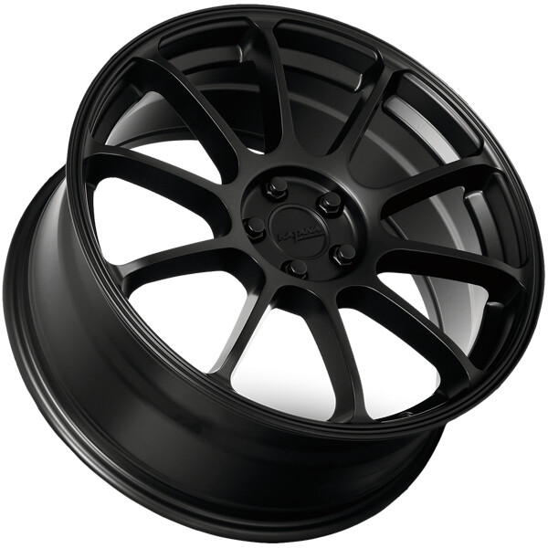 (Set of 4) Katana Racing KR07 18x8 5x100 +40mm Matte Black Wheels Rims ...