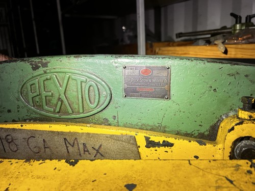 3’ Pexto Stomp Shear - With Front Support Arms And Back Stop Gauge | eBay