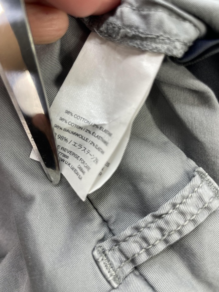 J Crew Chino Shorts Womens 12 Gray Cotton Stretch Zip Fly Back Welt ...