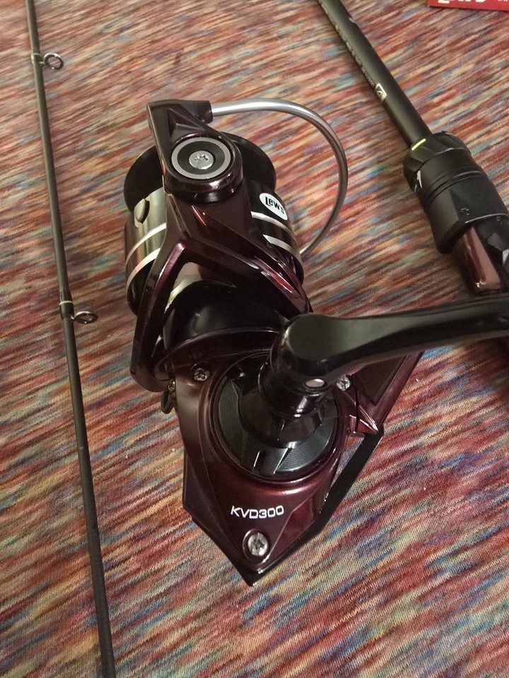 Lew's KVD KVD300 Spinning Rod & Reel Combo Black EVA Handle Rod Reel ...
