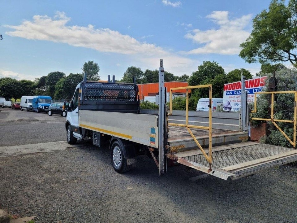 2016 ON 66 PLATE FORD TRANSIT 350 TDCI 125BHP RWD TRW LWB DROPSIDE ...