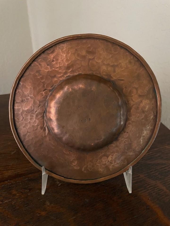 Vintage Benedict Arts & Crafts Hand Hammered Signed Copper Plate ...