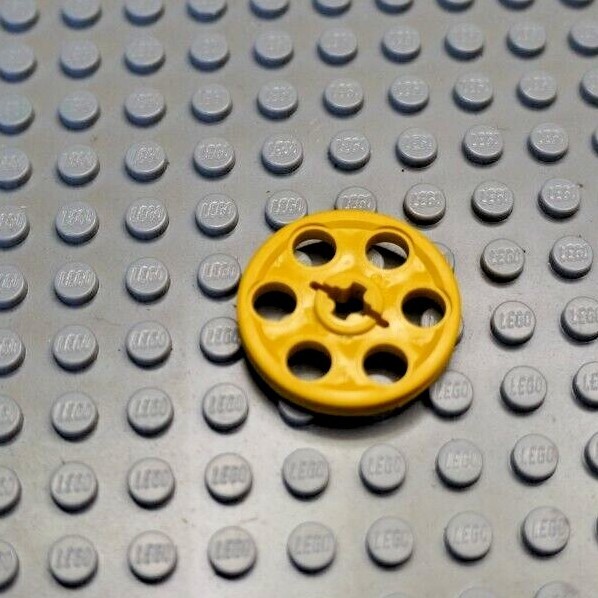 lego 4185 Yellow Technic Wedge Belt Wheel (Pulley) | eBay