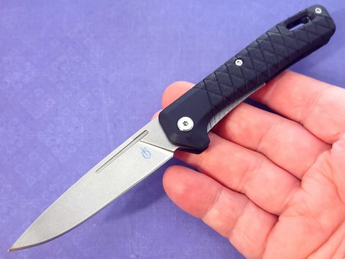 Gerber Knife Zilch Tactical Liner Lock Black Glass Filled Nylon Handle ...