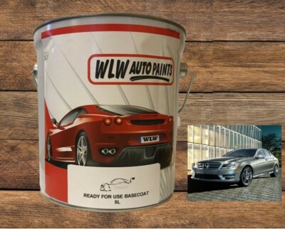 For Mercedes PALLADIUM SILVER 792 2K SOLVENT BASECOAT CAR PAINT READY ...