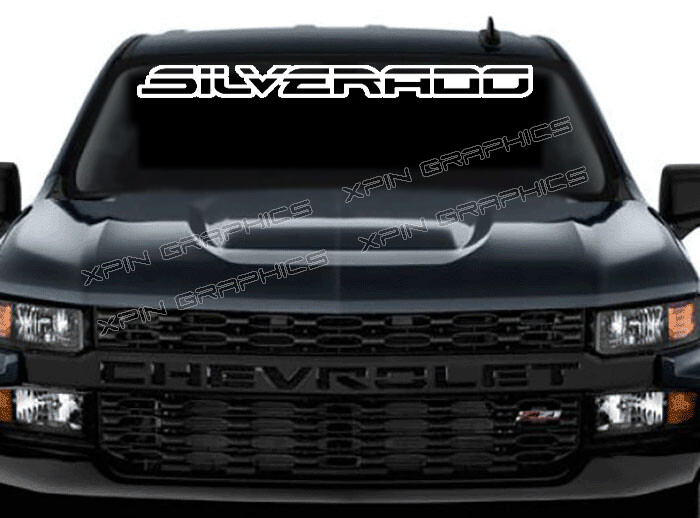 Windshield Vinyl Decal Banner Sticker Fits Chevrolet Chevy Silverado ...