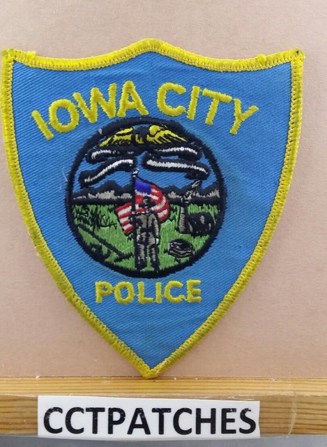IOWA CITY, IOWA POLICE SHOULDER PATCH IA | eBay