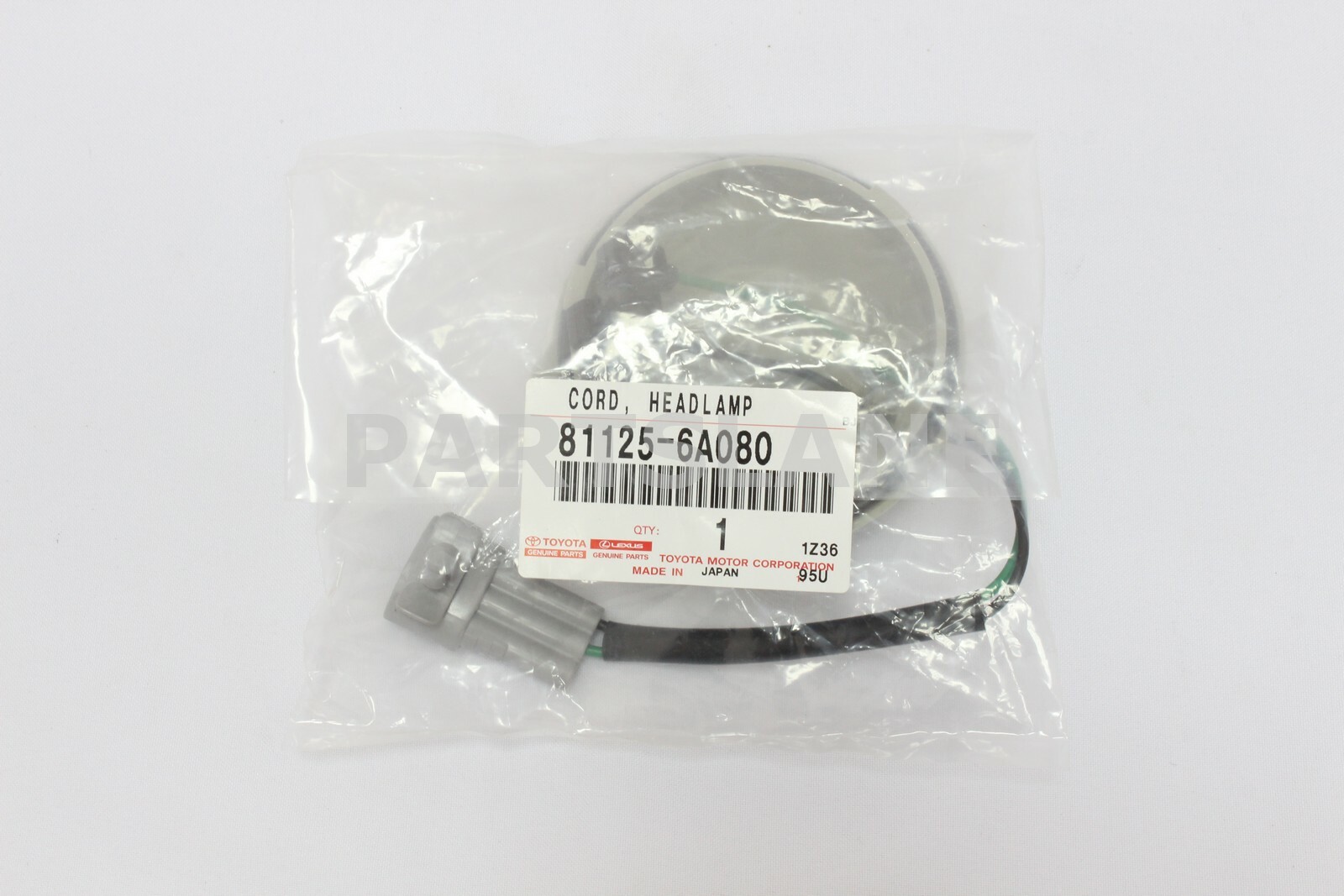 81125-6a080 Toyota Cord Headlamp 811256A080 Genuine OEM Part for sale ...
