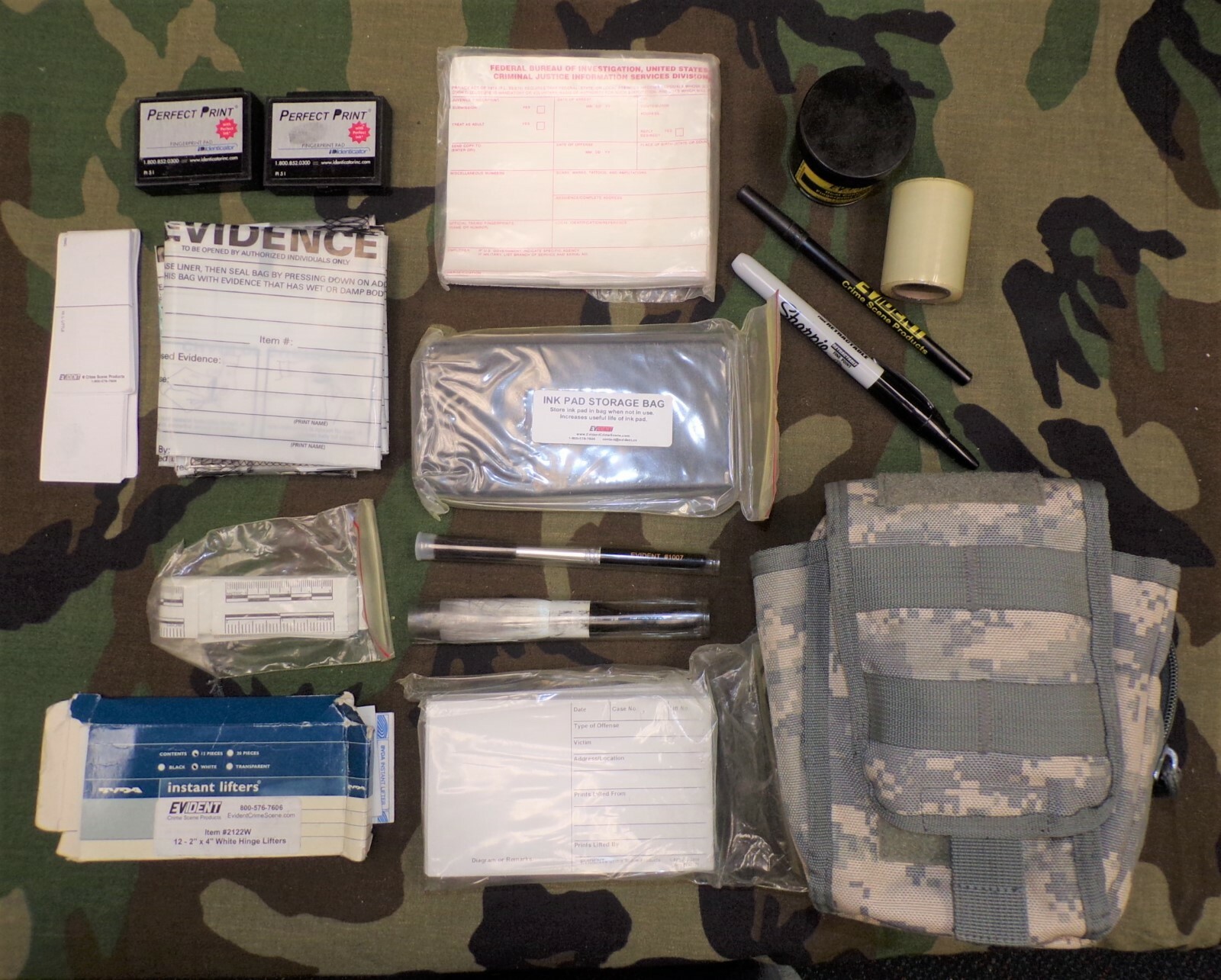 Super Rare GWOT US Military Issue CSI Evidence Collection Kit Complete ...