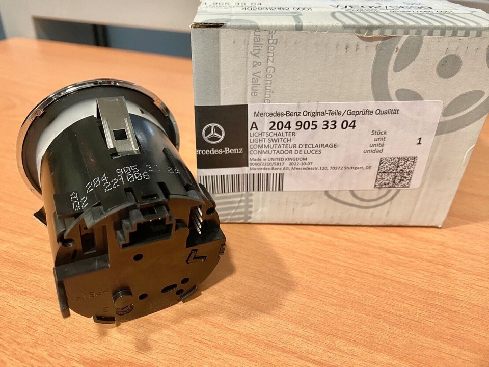 Original Mercedes Benz Light Switch C-Class W204 S204 A2049053304 Knob ...