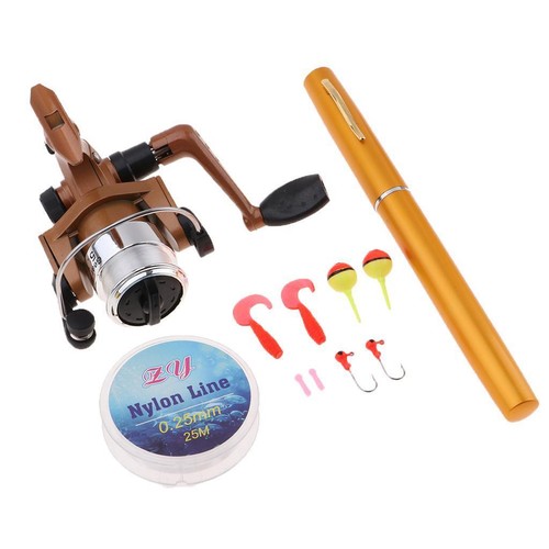 Shape Fishing Rod Kit Mini Rod and Small Reel Combos for | eBay