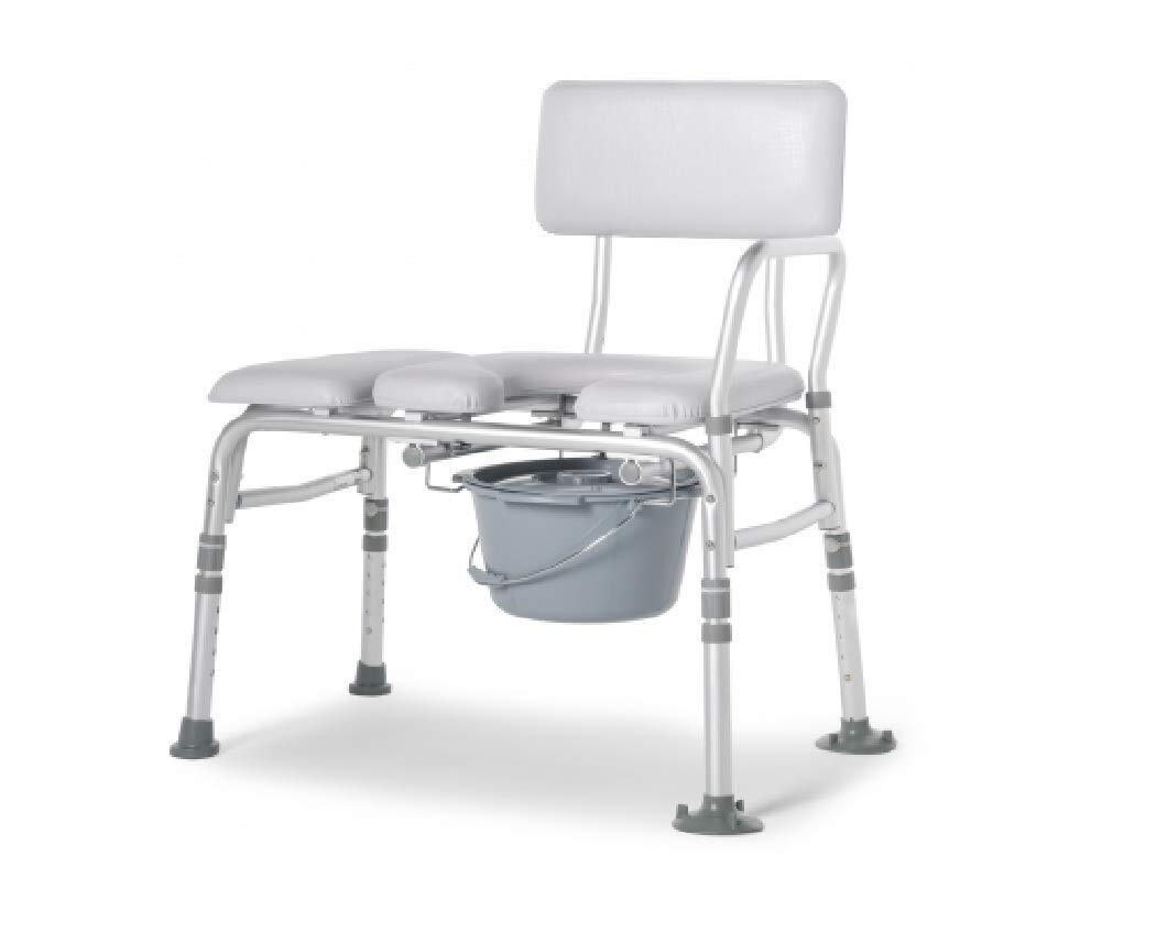 Lumex 3-in-1 Tub Transfer Bench & Shower Chair with Commode ...