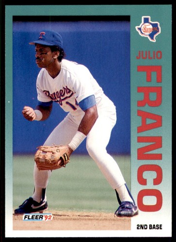 1992 Fleer Julio Franco Baseball Cards #303 | eBay