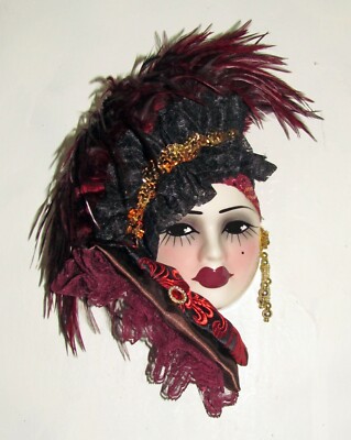 Unique Creations Lady Face Mask Wall Hanging Decor - NEW IN BOX | eBay