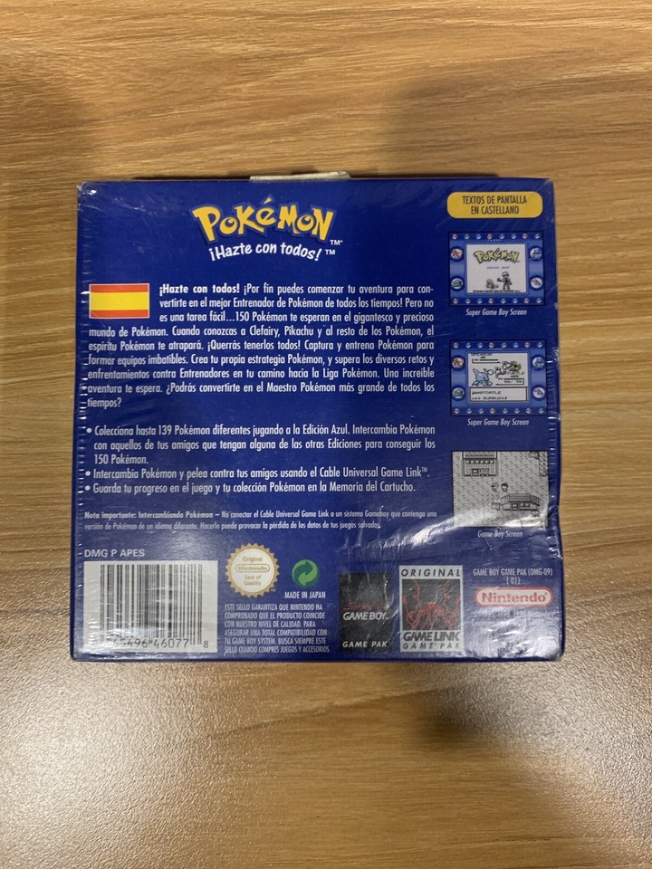 Sealed Pokémon Blue Spanish Edición Azul - Rare Gameboy Color Game | eBay