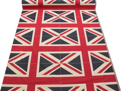 UNION JACK FLAG RETRO HEAVY LINEN LOOK UPHOLSTERY COTTON CUSHION PANEL ...