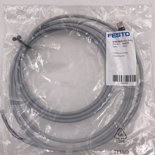 FESTO NEBU-M8G3-K-2.5-L 541333 1PC New Connecting Cable Spot Stock Free ...