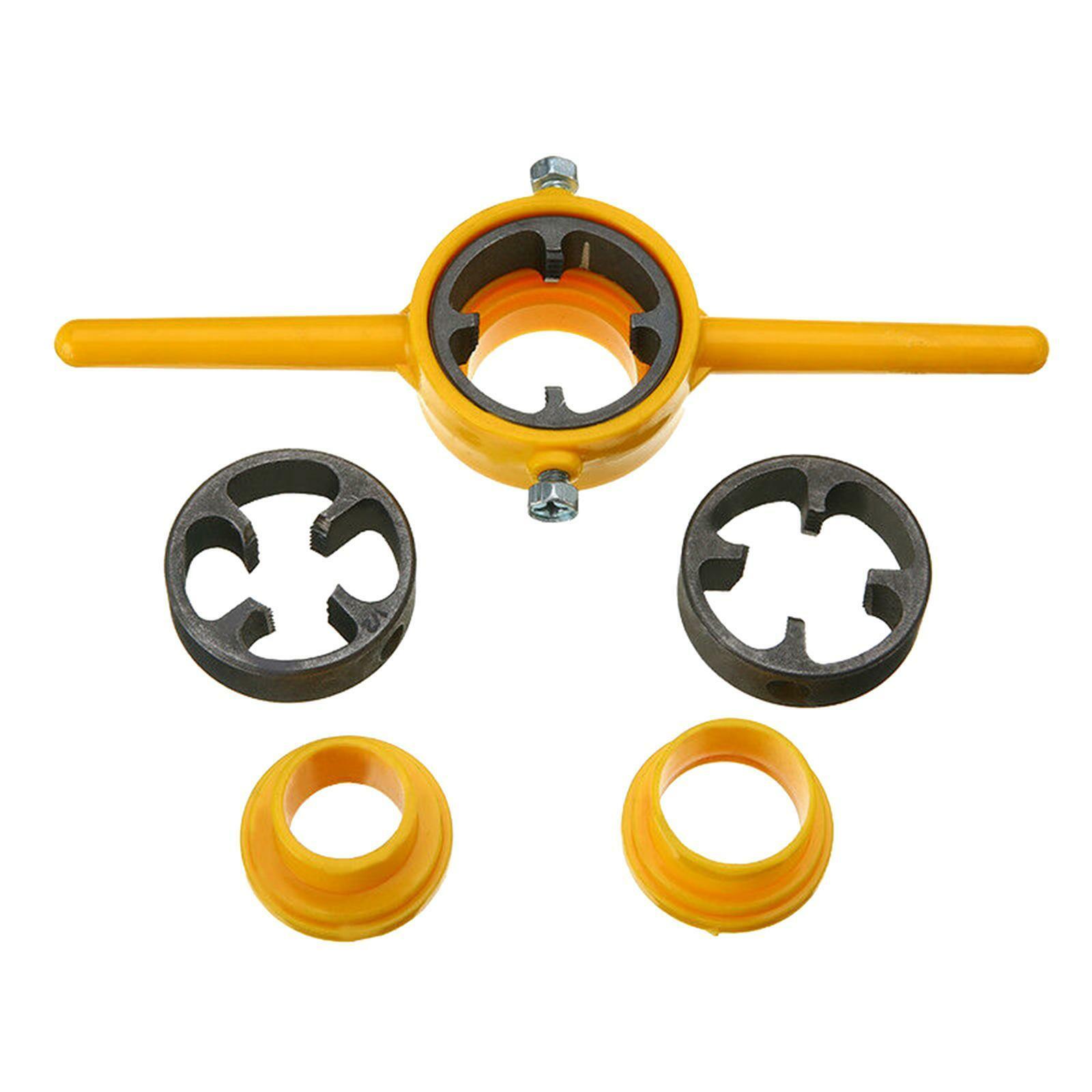 6 Pieces Pipe Threader Die Set PVC Thread Maker Pipe Threader Tool Set ...