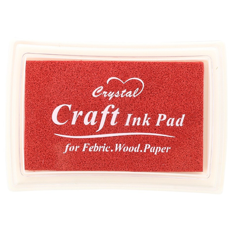 3X(Ink Pad Ink Color Red Fingerprint Gift for Children V9W9)7748 ...