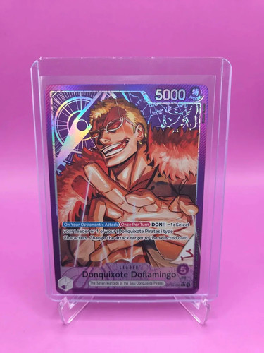 One Piece TCG English OP14-060 Donquixote Doflamingo Leader Alt Art ...