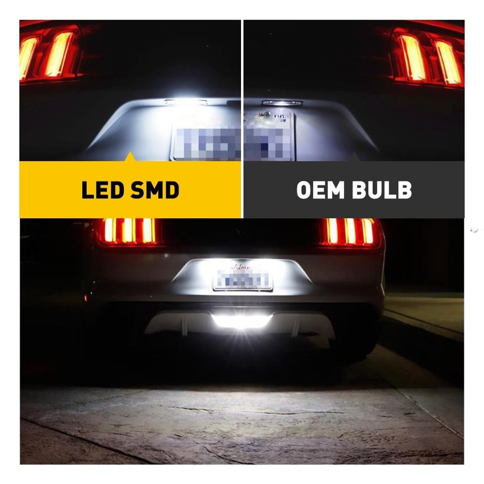 2pcs For 15-21 Ford Mustang 6000K White LED License Plate Light Number ...
