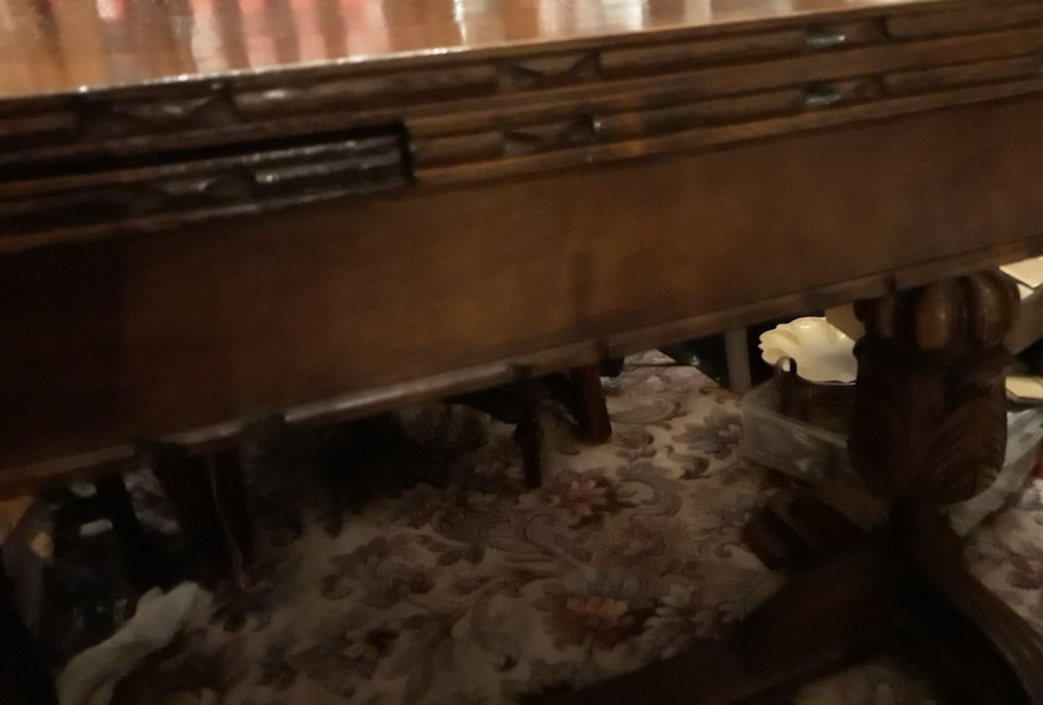 Art Deco Oak Refectory Dining Table | eBay UK