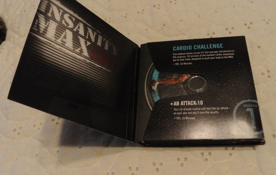 Insanity Max 30 Thirty Beachbody Workout DVD Shaun T Fitness 10 Disc ...