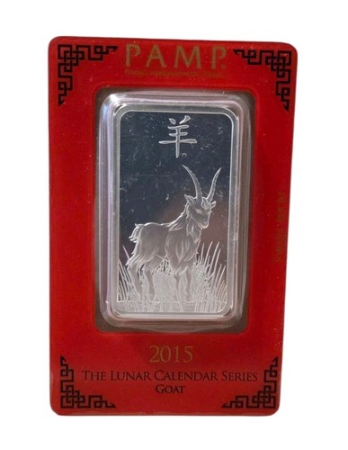 2015 Pamp Lunar Goat .999 Silver Bar - 1 Oz | eBay