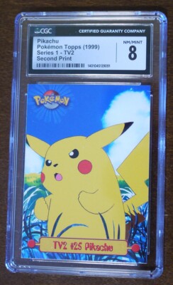 Topps Pokemon TV Animation: TV2 #25 Pikachu - Second Print (1999) [CGC ...