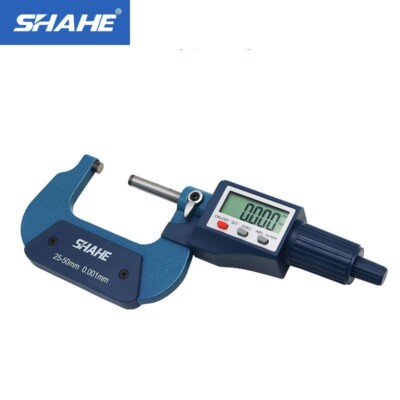 SHAHE 25-50 mm Digital Micrometer 0.001 mm Electronic Micrometers ...